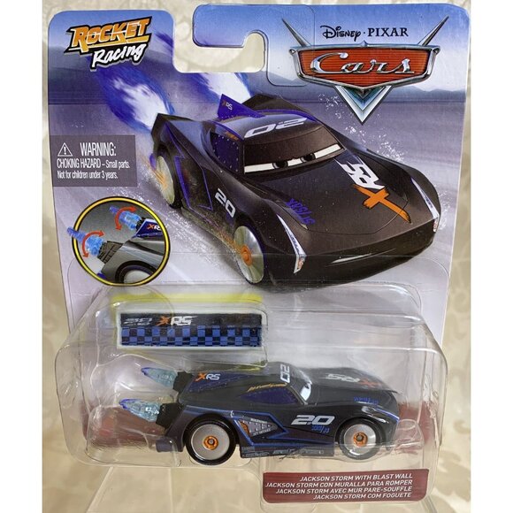 Pixar | Toys | Disney Pixar Cars Rocket Racing Jackson Storm With Blast ...
